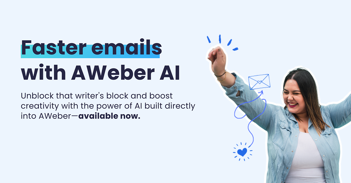 Faster emails with AWeber AI