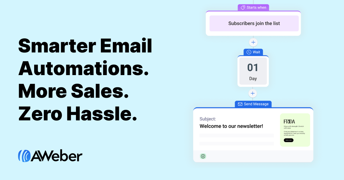 The Easiest Email Automation That Runs Seamlessly 24/7 | AWeber