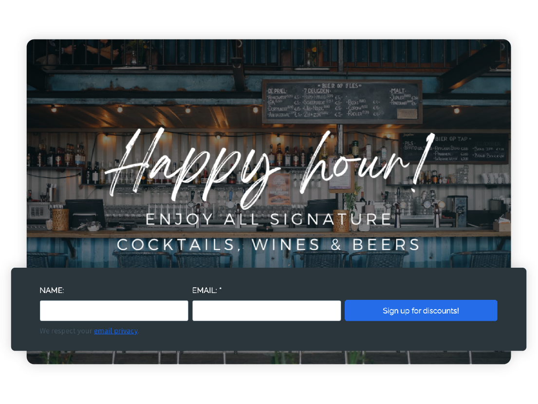 Sign Up Forms For Email Events And More AWeber
